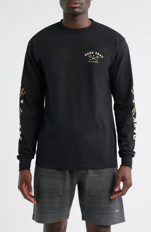 DARK SEAS Headmaster V3 Long Sleeve Graphic T-shirt - Black