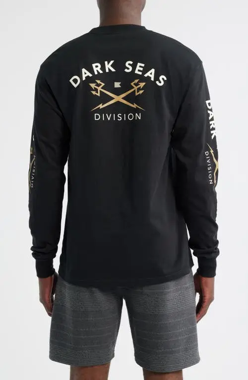 DARK SEAS Headmaster V3 Long Sleeve Graphic T-shirt - Black