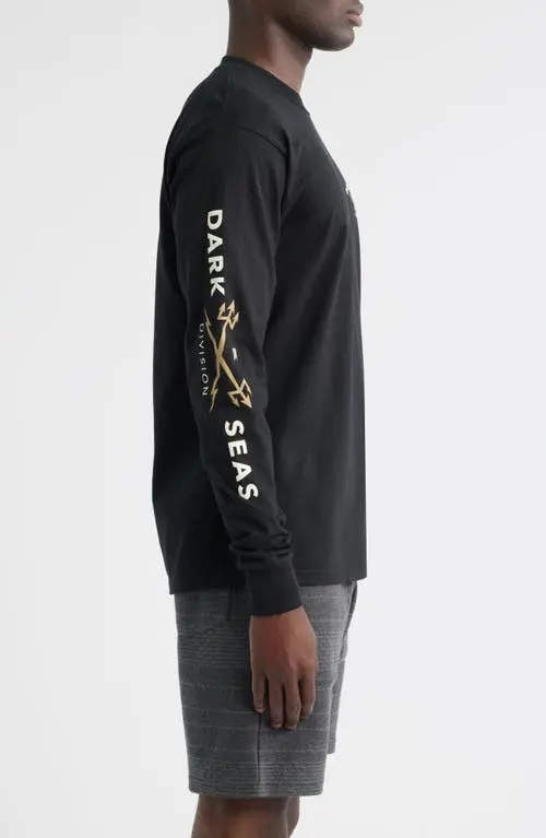 DARK SEAS Headmaster V3 Long Sleeve Graphic T-shirt - Black