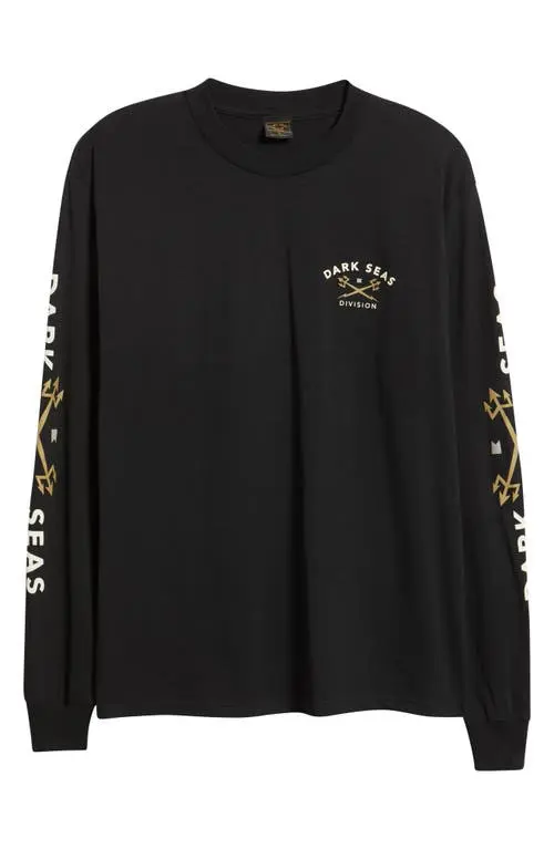 DARK SEAS Headmaster V3 Long Sleeve Graphic T-shirt - Black