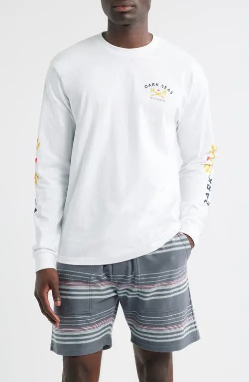 DARK SEAS Headmaster V3 Long Sleeve Graphic T-shirt - White