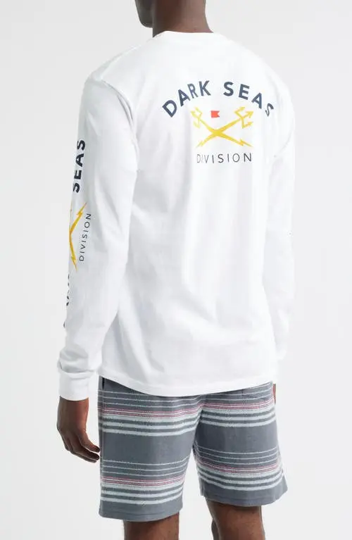 DARK SEAS Headmaster V3 Long Sleeve Graphic T-shirt - White