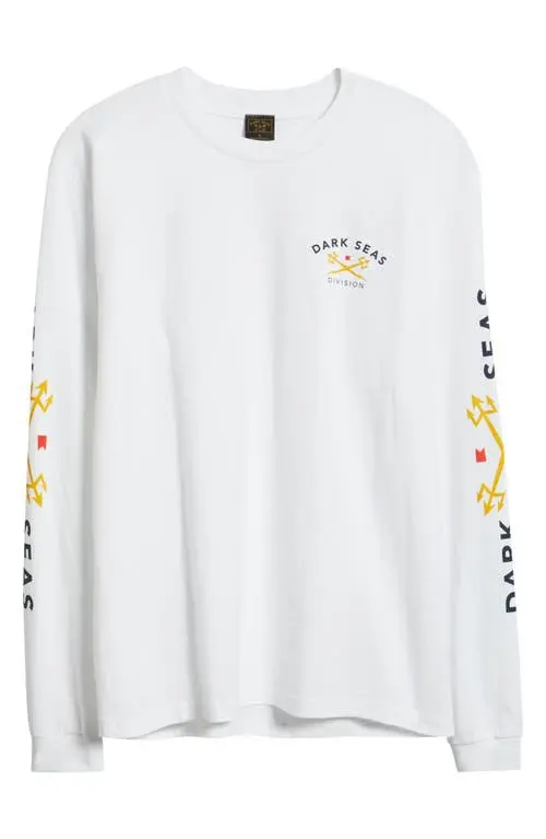 DARK SEAS Headmaster V3 Long Sleeve Graphic T-shirt - White