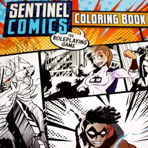 GREATER THAN GAMES Sentinel Comics The Rpg Coloring Book