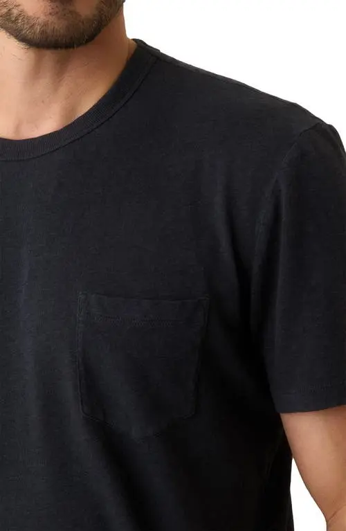 Marine Layer Relaxed Fit Hemp & Cotton T-shirt - Faded Black