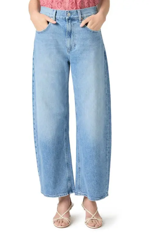 Paige High-waist Ankle Barrel Leg Jeans