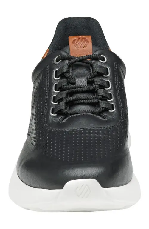Johnston & Murphy U-throat Leather Sneaker - Black Full Grain
