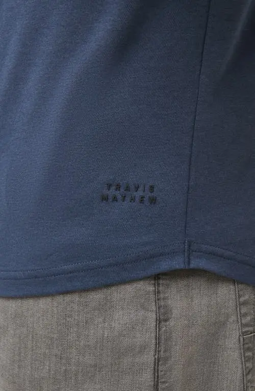 Travis Mathew Cloud Crewneck T-shirt - Blue Nights