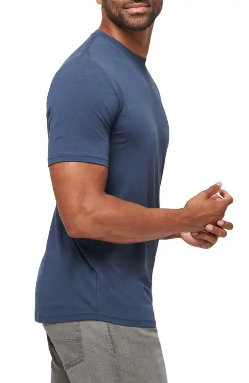 Travis Mathew Cloud Crewneck T-shirt - Blue Nights