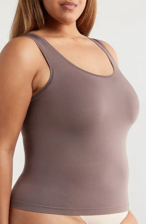Nordstrom Seamless Layering Tank - Grey Plum