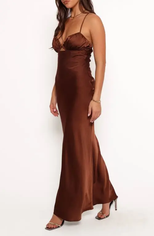 PETAL & PUP Amalia Satin Maxi Dress