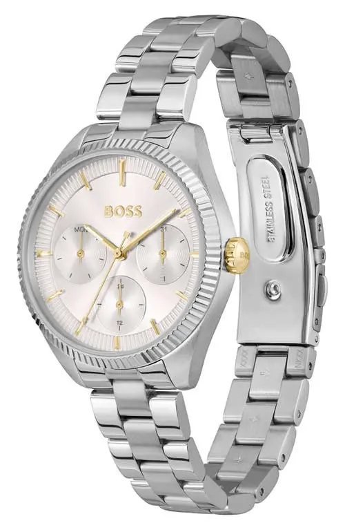 BOSS Sage Sport Bracelet Watch - Silver White