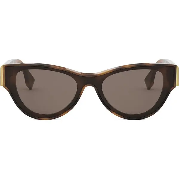 Fendi 53mm Cat Eye Sunglasses - Blonde Havana/brown