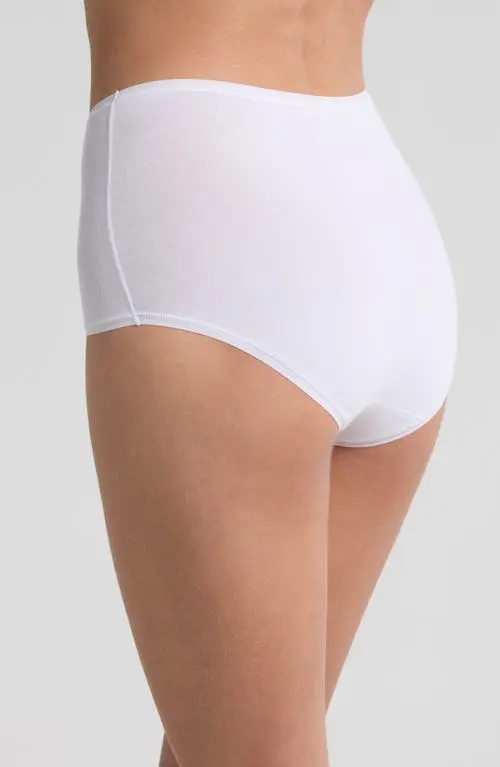 Natori Bliss Bare Cotton High Waist Briefs - White