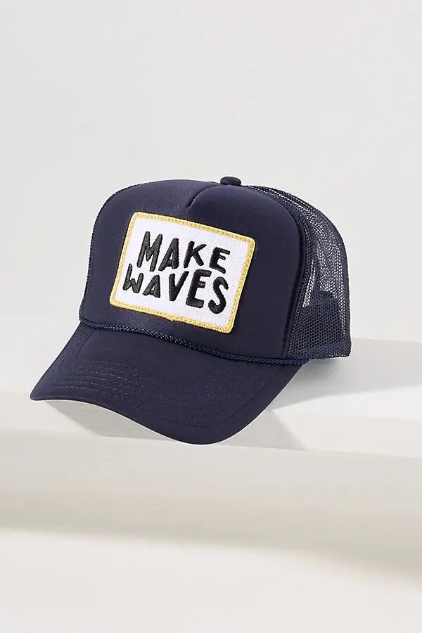 FRIDAY FEELIN Make Waves Trucker Hat - Navy
