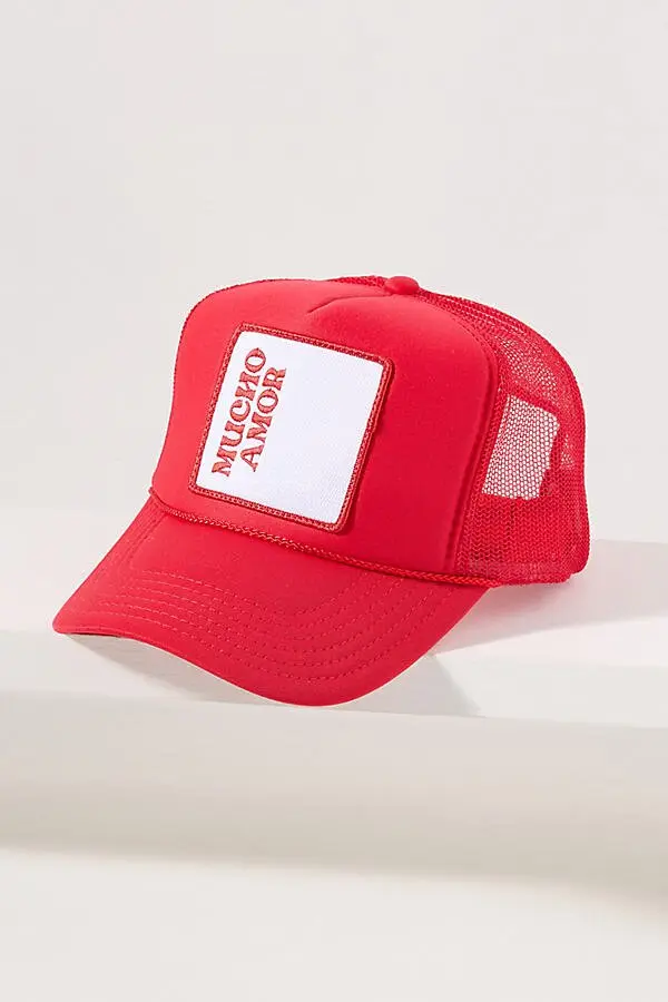 FRIDAY FEELIN Mucho Amor Trucker Hat - Red