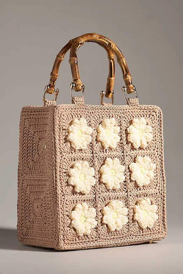 JELAVU Blossom Crochet Tote