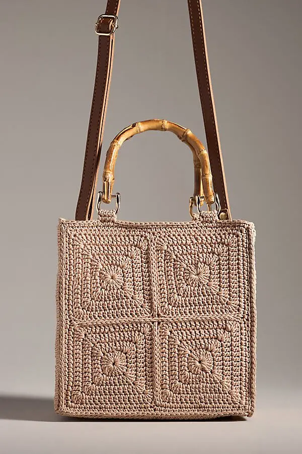 JELAVU Blossom Crochet Tote