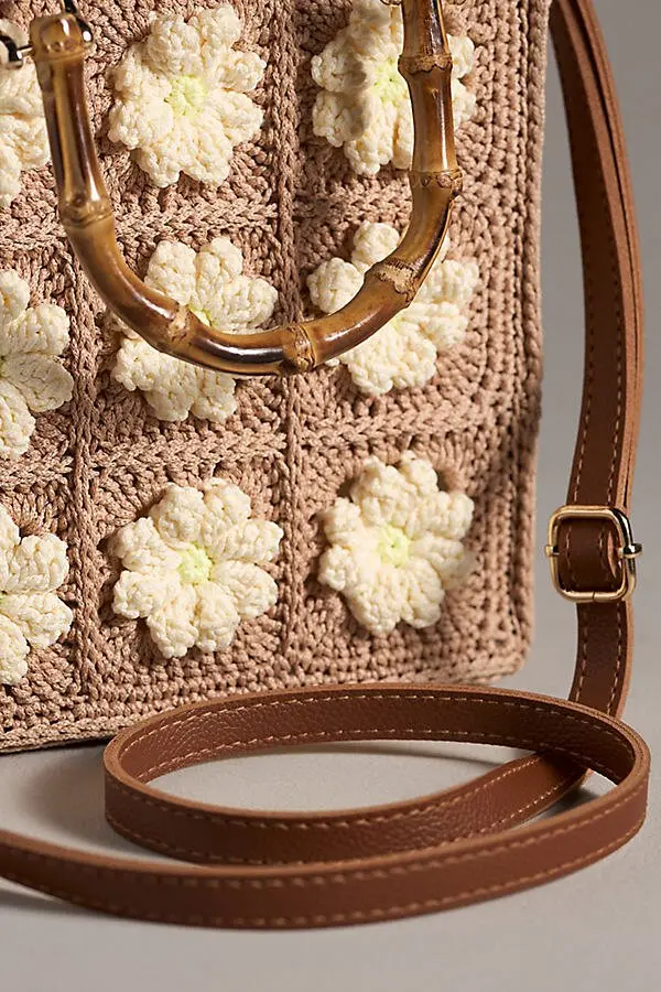 JELAVU Blossom Crochet Tote