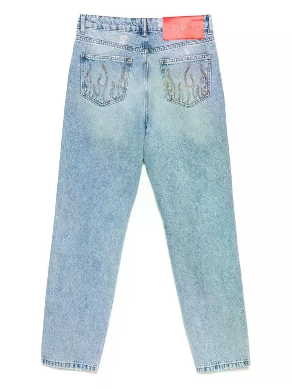 VISION OF SUPER Distressed-effect Jeans