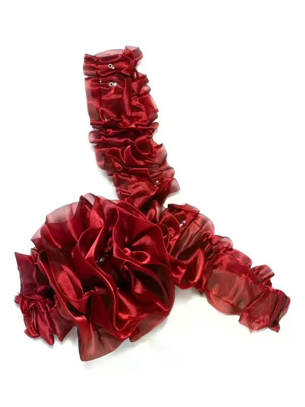 Noir Kei Ninomiya Ruffled Top - Red