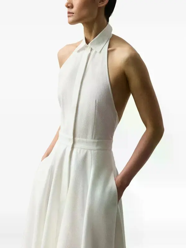 Ralph Lauren Halterneck Shirt Dress - White