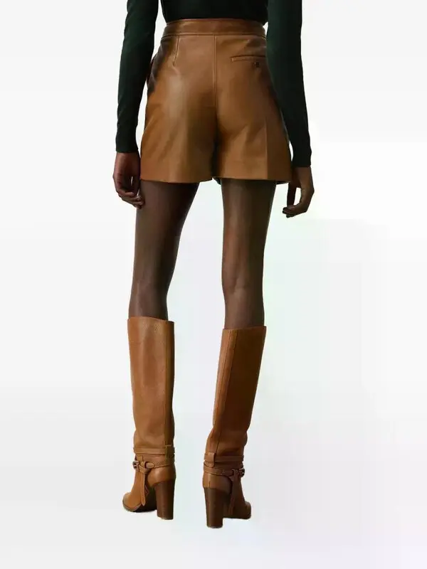 Ralph Lauren Tailored Leather Shorts