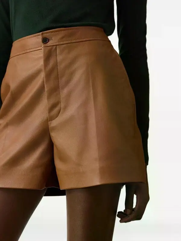 Ralph Lauren Tailored Leather Shorts