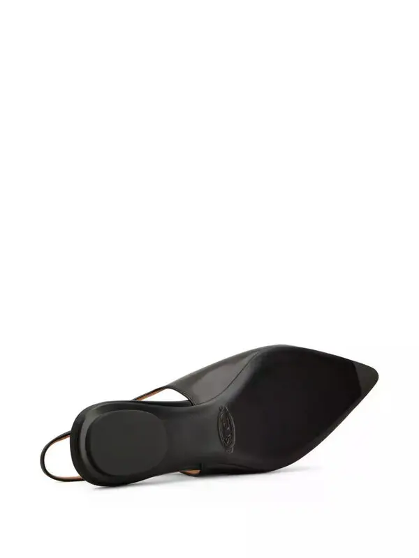 TOD'S Leather Flat Pumps - Black