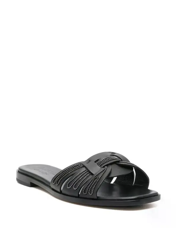 DOUCAL'S Leather Flat Sandals