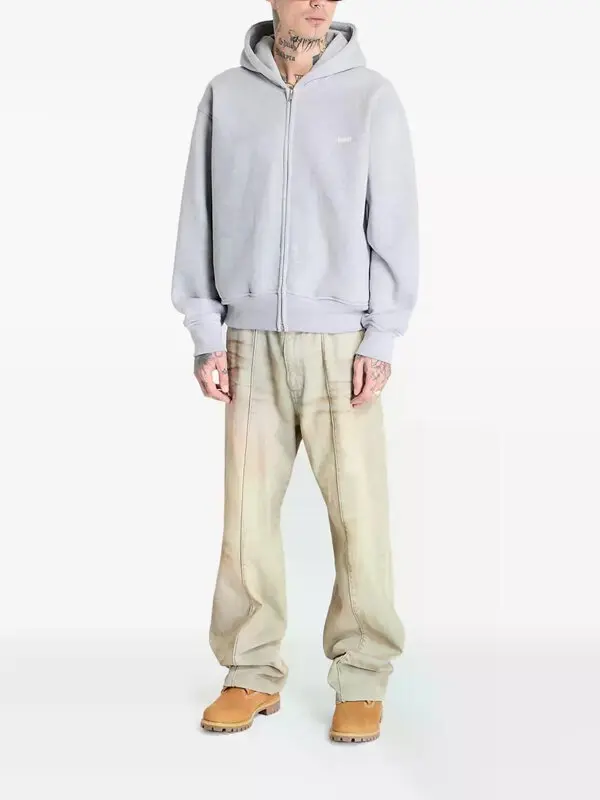 Rhude Classic Full-zip Hoodie - Grey