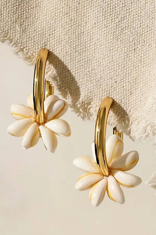 LOGAN TAY Shell Hoops