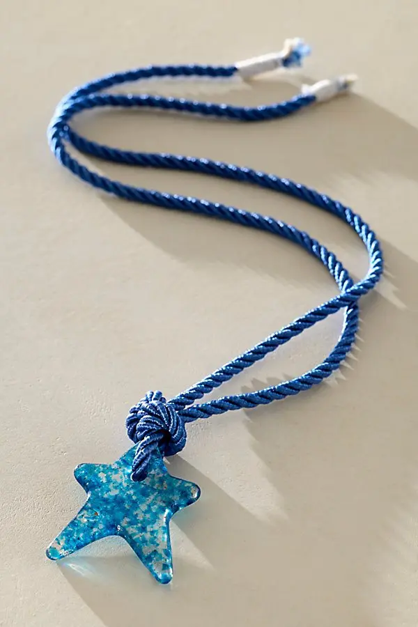 LOGAN TAY Mira Necklace - Blue