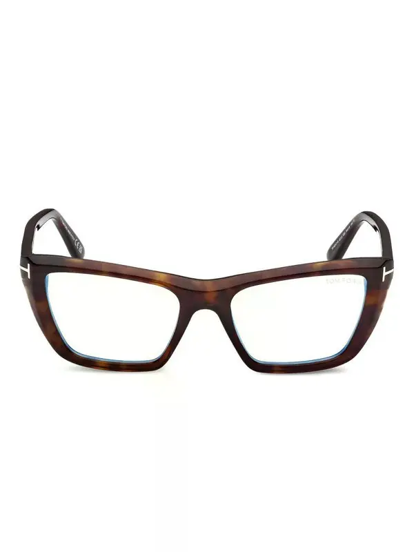 TOM FORD Cat-eye Frame Eyeglasses - Brown