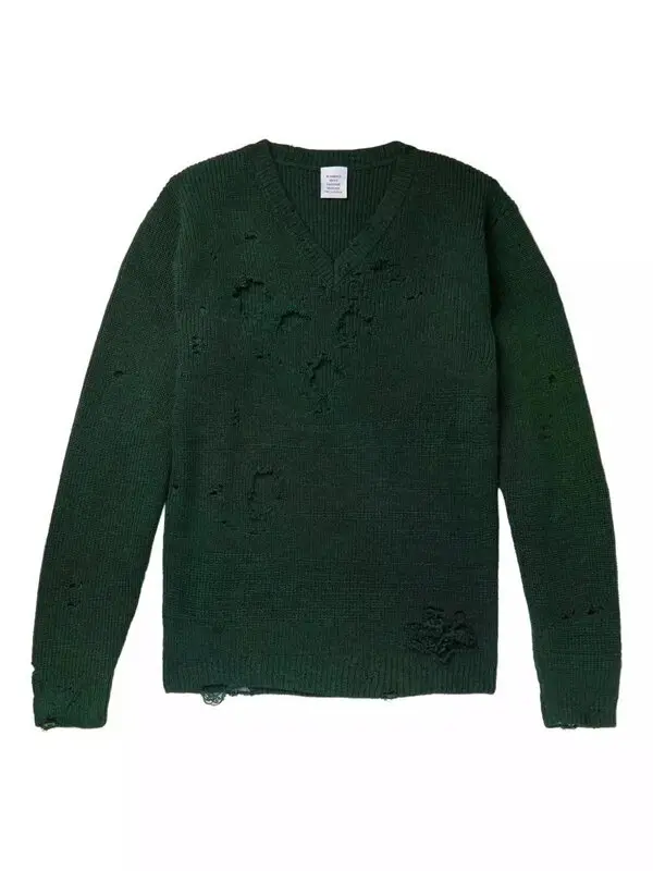 Vetements Distressed-effect Wool Sweater
