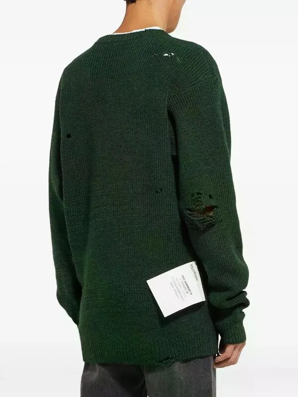 Vetements Distressed-effect Wool Sweater