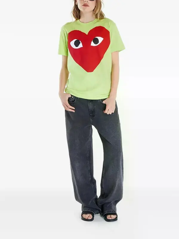 Play Comme Des Garcon Cotton T-shirt - Green