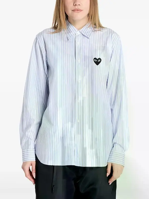Play Comme Des Garcon Striped Shirt - Blue