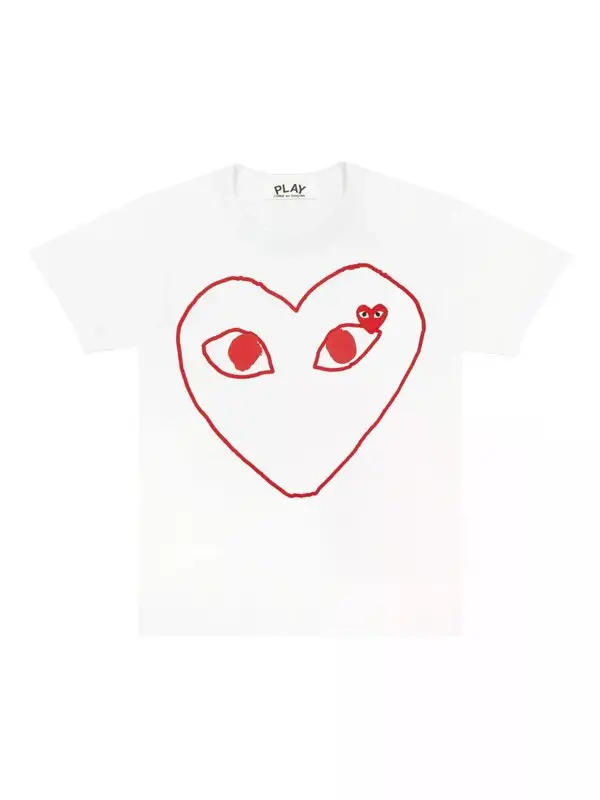 Play Comme Des Garcon Cotton T-shirt - White