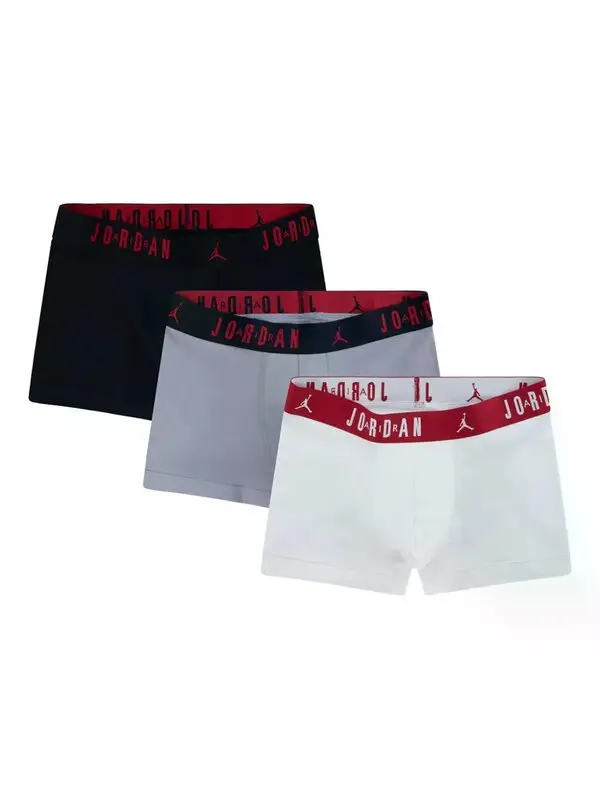 JORDAN Logo-waistband Boxers - Black
