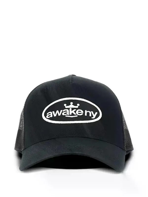 AWAKE NY King Logo Trucker Cap - Black