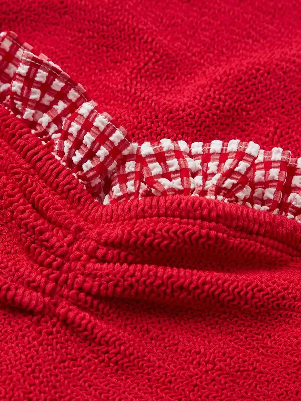 Hunza G Dolly Swimsuit - Red Gingham