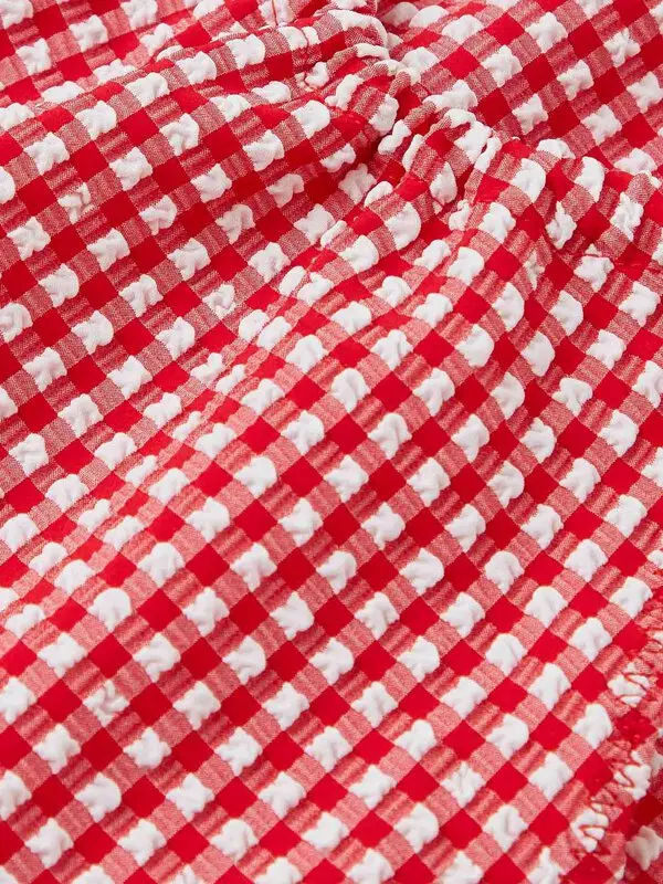 Hunza G Gingham Headscarf