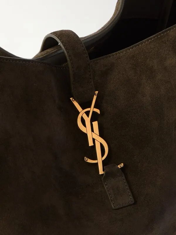 Saint Laurent Le 5 À 7 Bea Suede Tote - Green