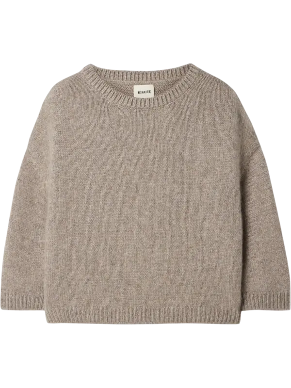 Khaite Sabina Cashmere Sweater - Brown