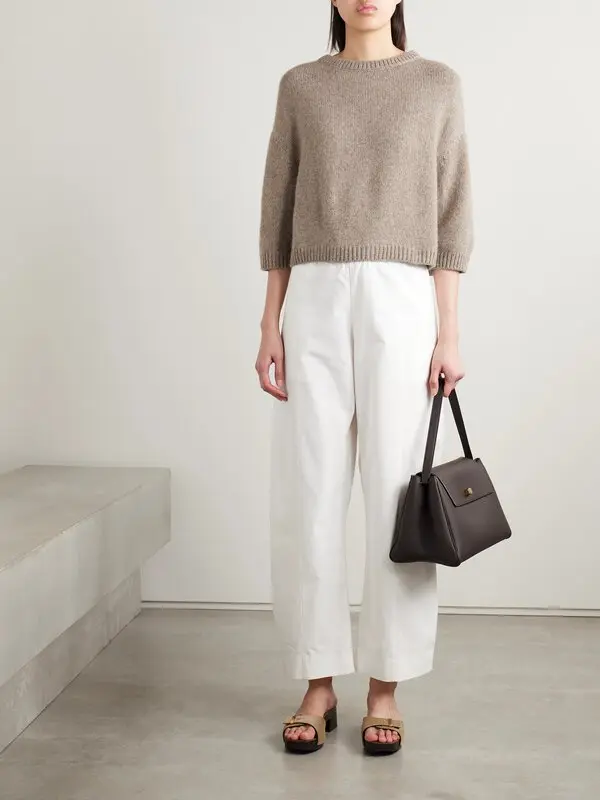 Khaite Sabina Cashmere Sweater - Brown