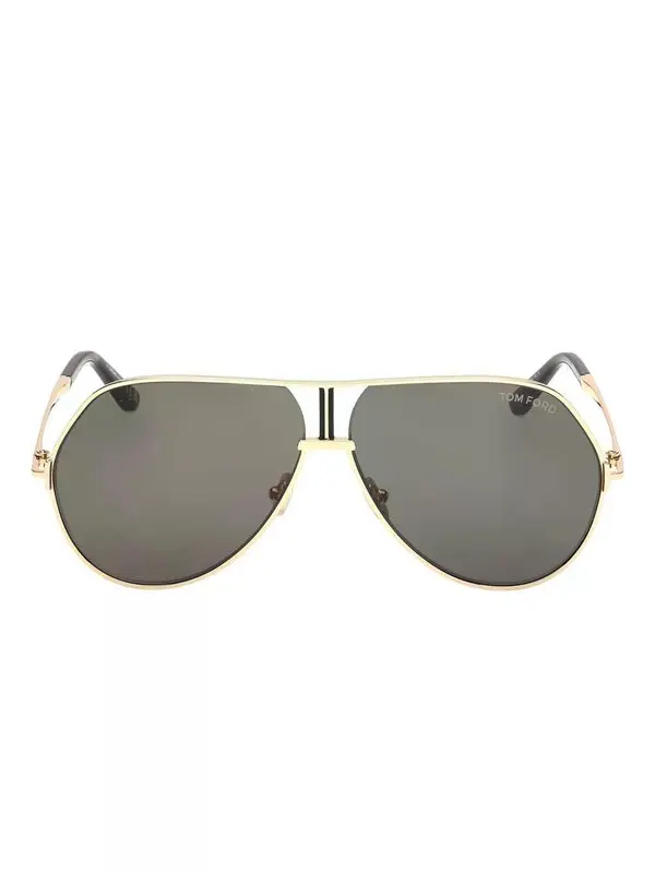 TOM FORD Metal Pilot Sunglasses - Gold
