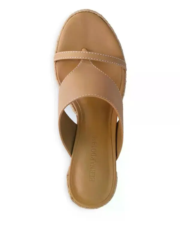 Bernardo 95mm Strap Espadrilles - Brown