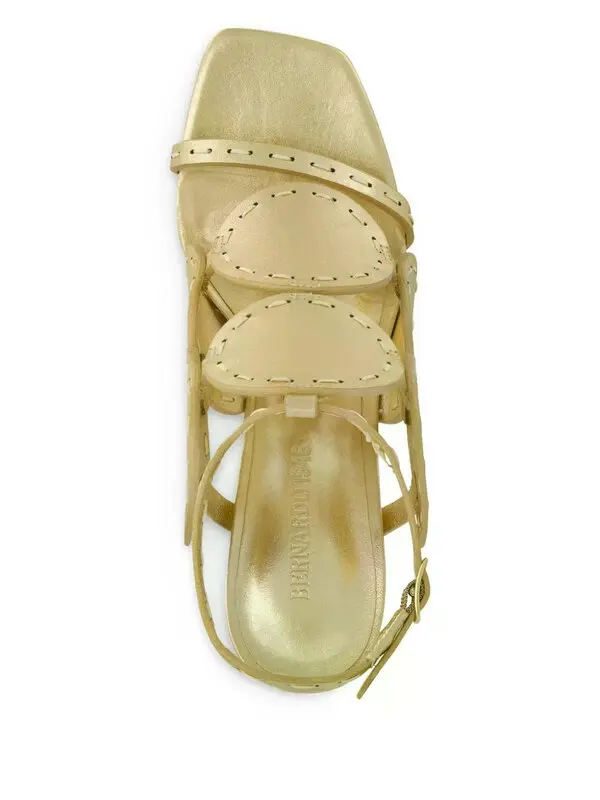 Bernardo 1946 75mm Circular-embellished Sandals - Gold