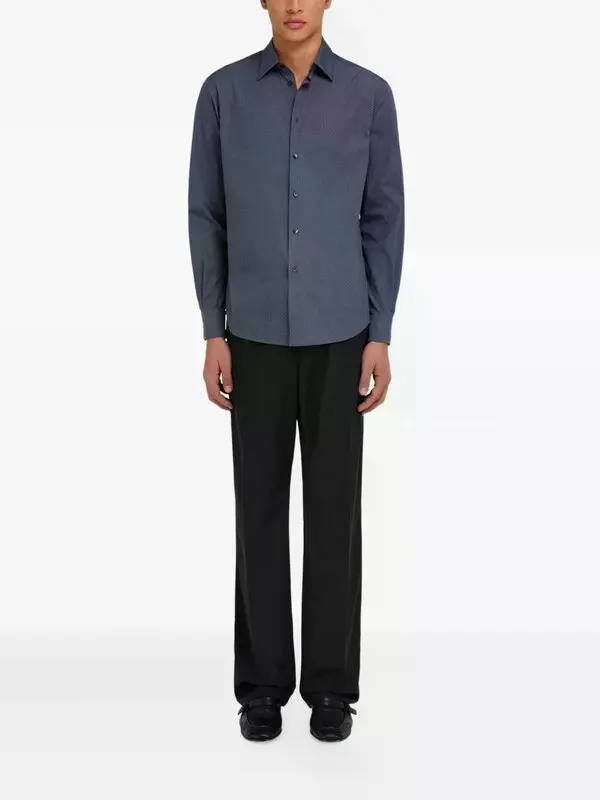 FERRAGAMO Micro-patterned Shirt